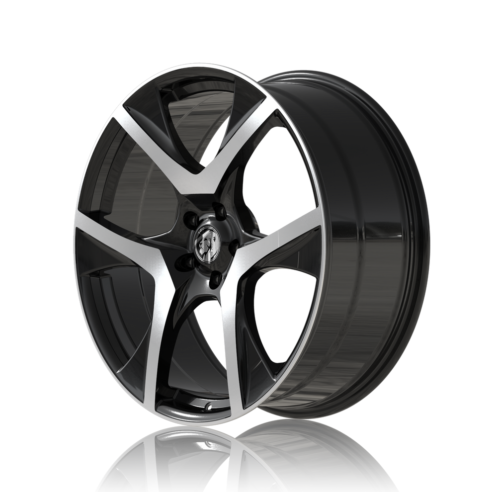 VF2 R8 SF 20" - Gloss Black Machined Face – RseriesWheels